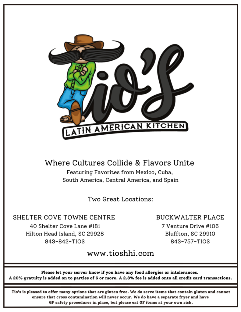 Our Menus – Tio’s Latin American Kitchen