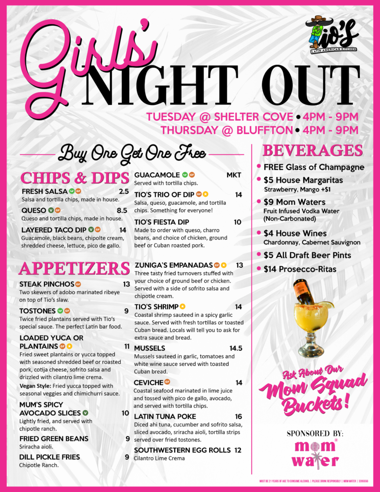 Our Menus – Tio’s Latin American Kitchen