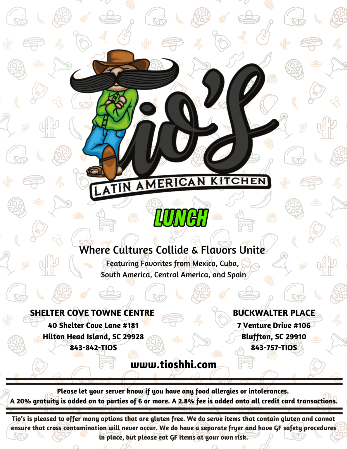 Our Menus – Tio’s Latin American Kitchen