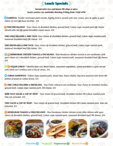 Our Menus – Tio’s Latin American Kitchen